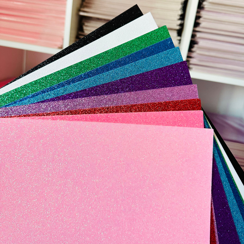 Multi Color Pack Glitter Card Stock - 10 sheets – The Craftprint Shop